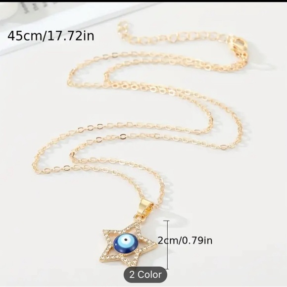 Jewelry | Evil Eye Star Shaped Necklace | Poshmark